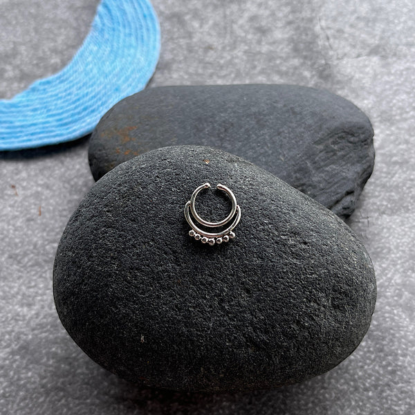 Big Crescent Moon Septum Ring (clip-on) – Gypsy Maal