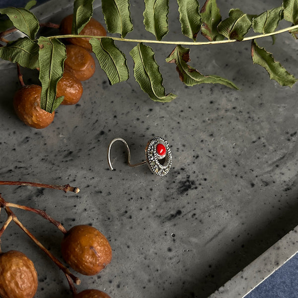 Twirl Red Nose Pin – Gypsy Maal