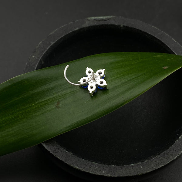 Blue Sapphire Nose Pin – Gypsy Maal