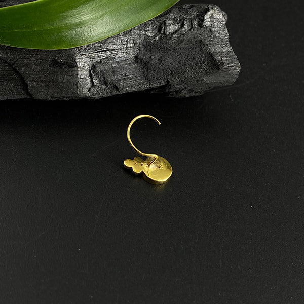 Auspicious Red Nose Pin (gold plated) – Gypsy Maal