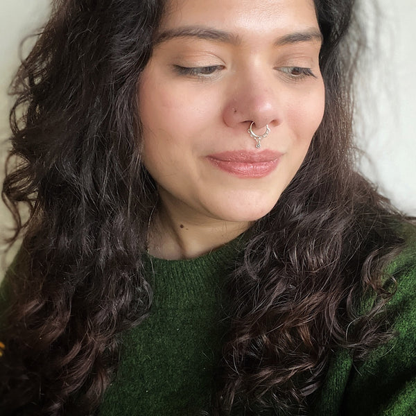 Hanging Flower Septum Ring – Gypsy Maal