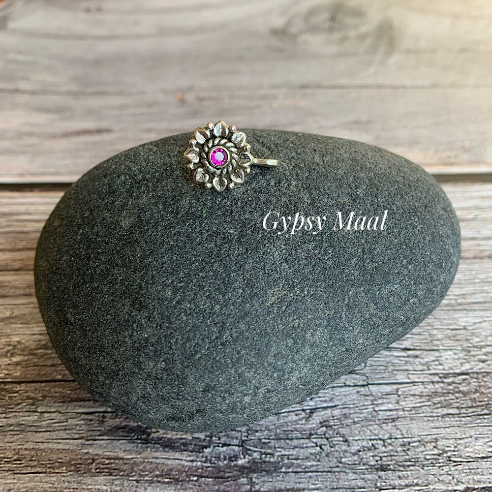 Ruby Flower Nose Clip-On – Gypsy Maal