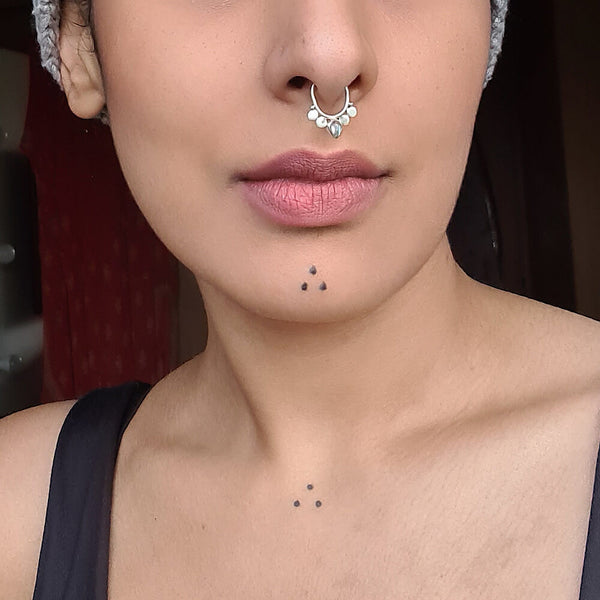 Trippy Moon Stone Ring – Gypsy Maal