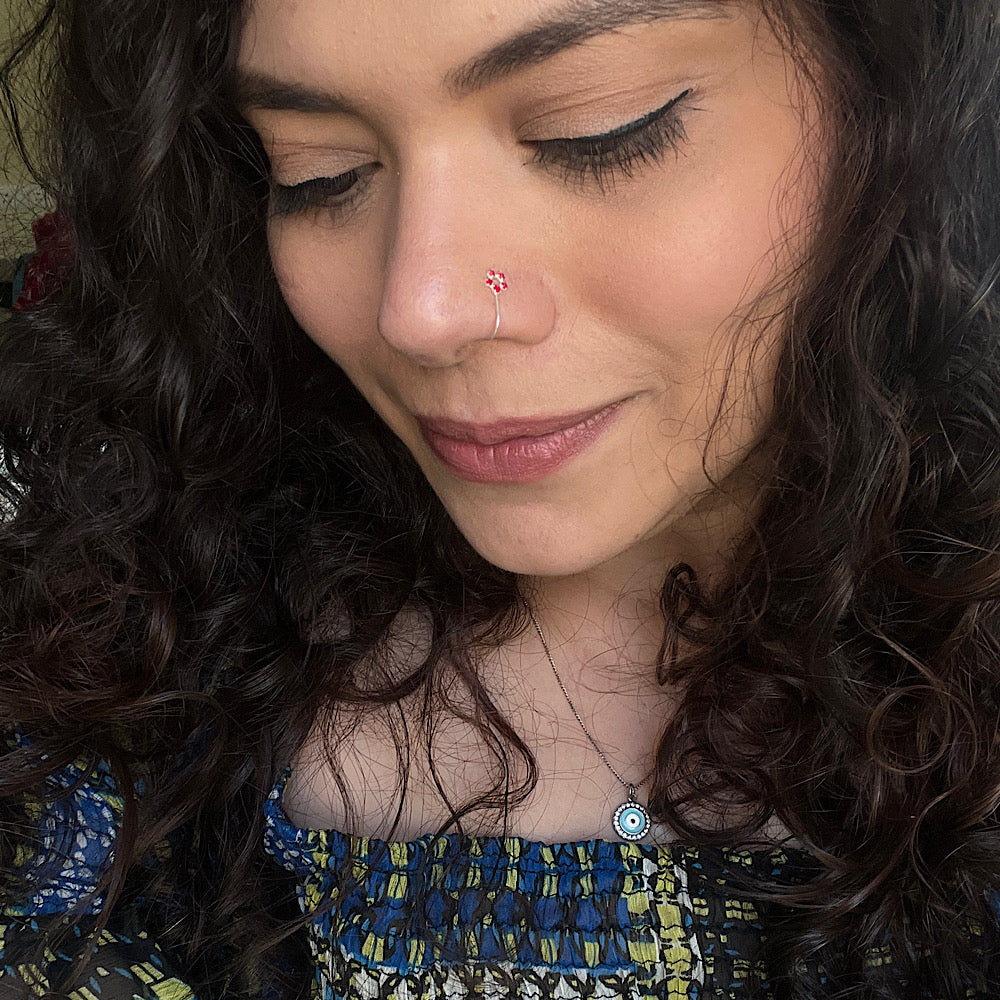 Red Flower Nose Clip-On – Gypsy Maal