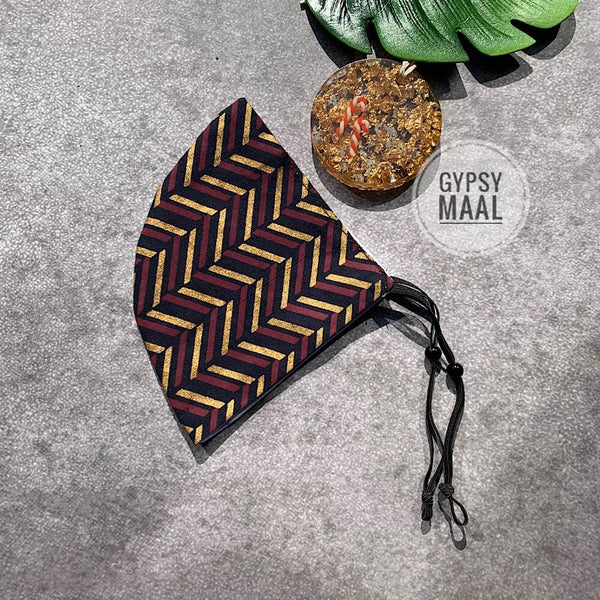 Foil Aztec Face Mask – Gypsy Maal