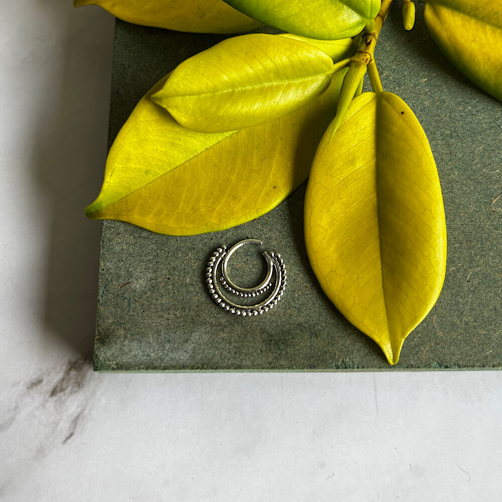 Double Layered Septum Ring – Gypsy Maal