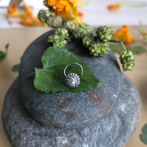 Zircon Aztec Nose Pin – Gypsy Maal